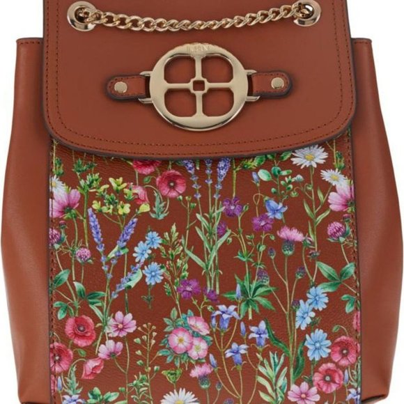 IMAN | Bags | Iman Global Chic Faux Leather Convertible Backpack In ...